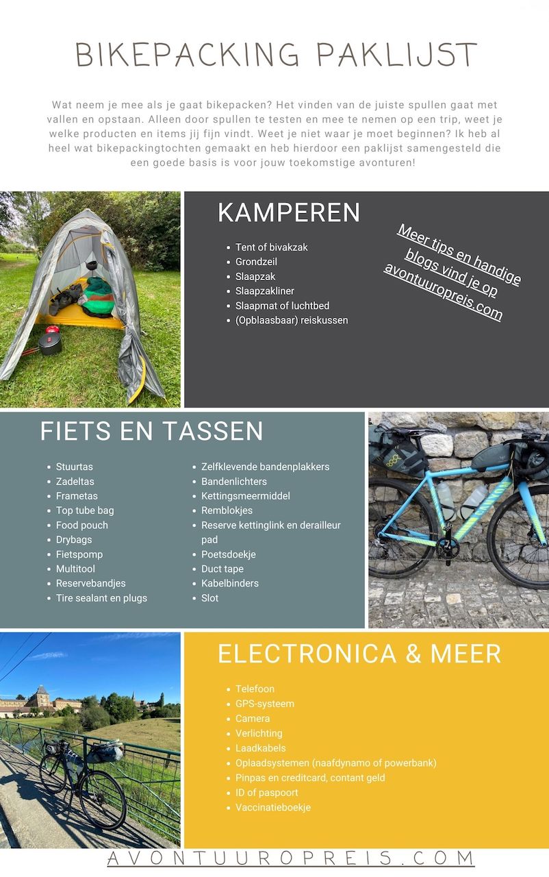 Bikepacking paklijst - Avontuur op reis